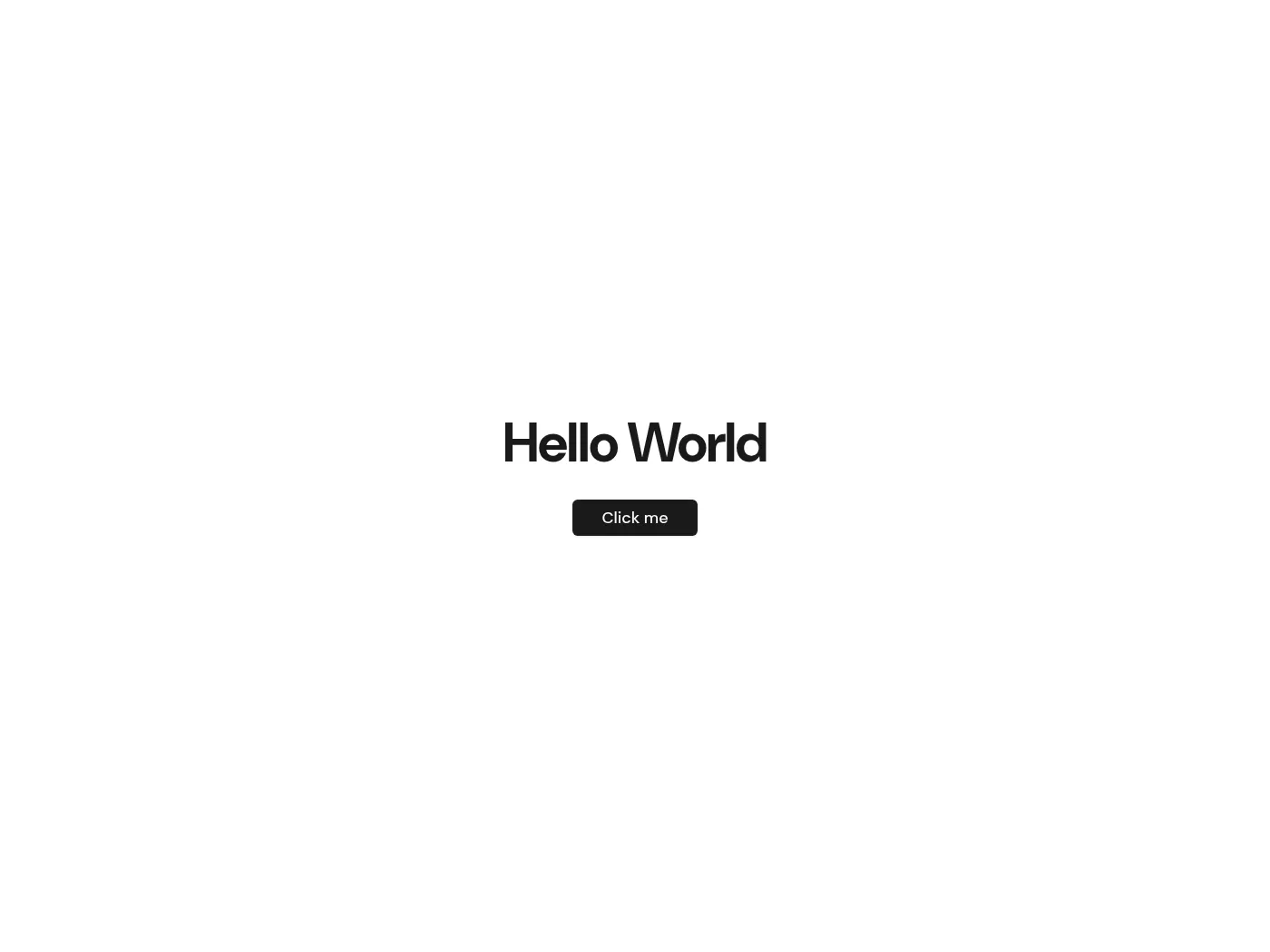 Hello Button Page