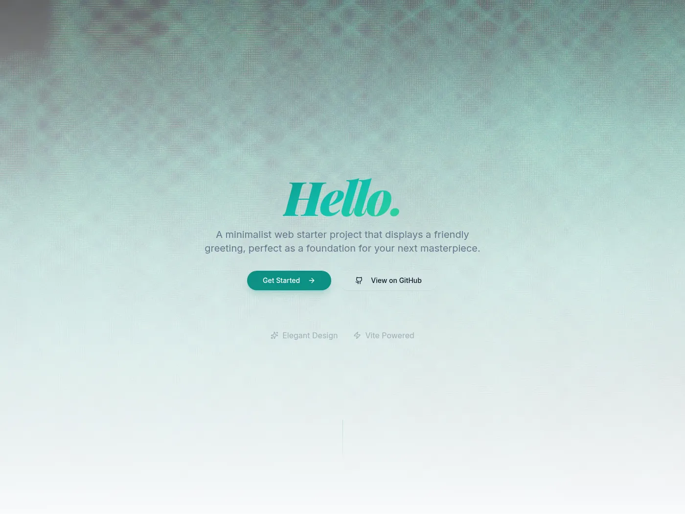 Hello Starter