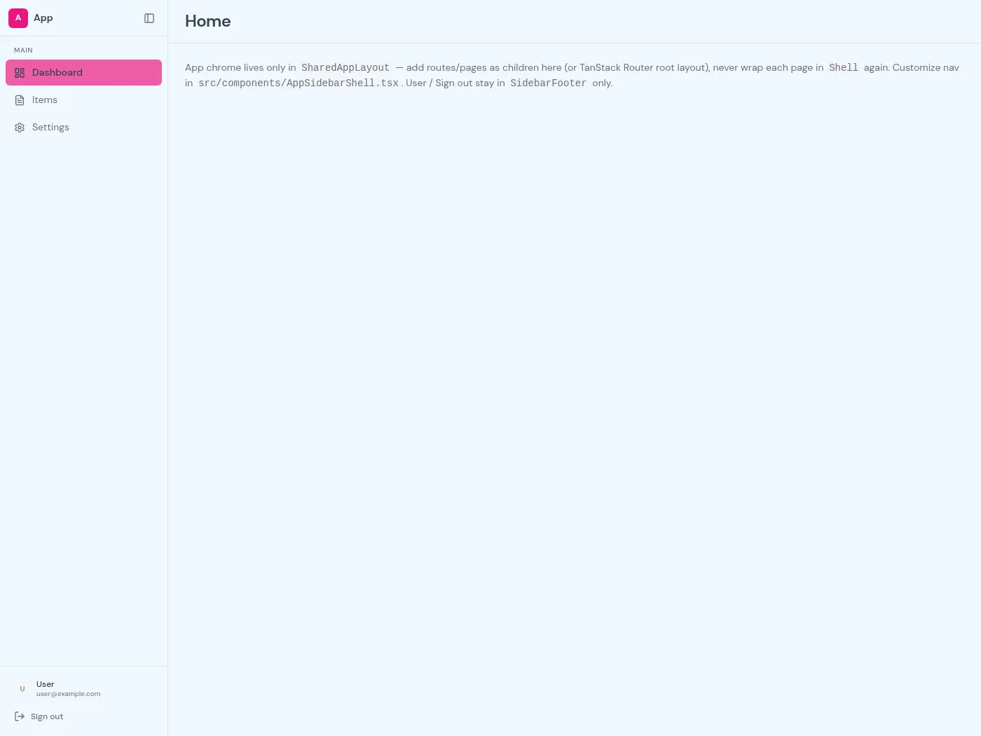 Hello Starter App