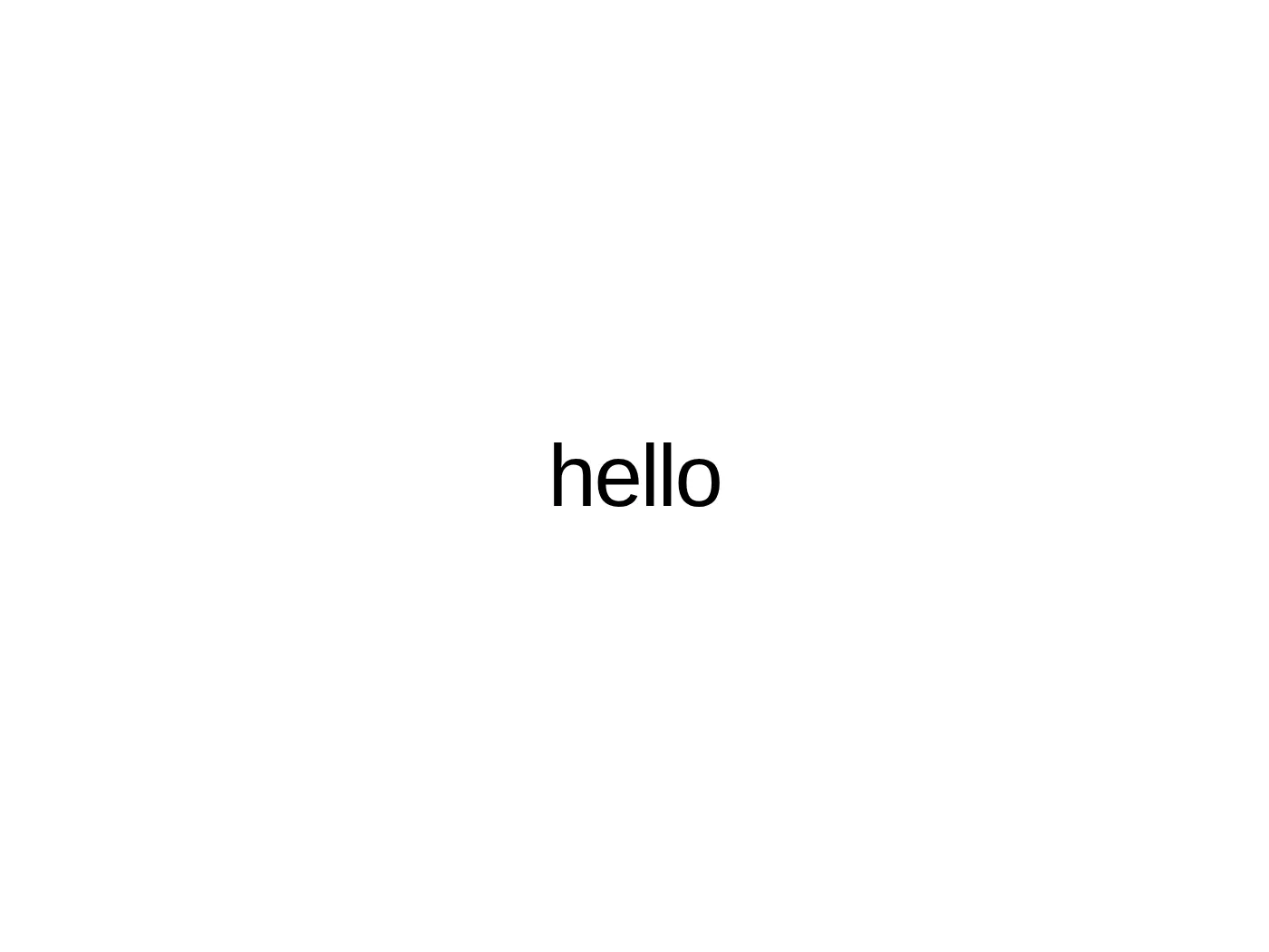 Hello Minimal Page
