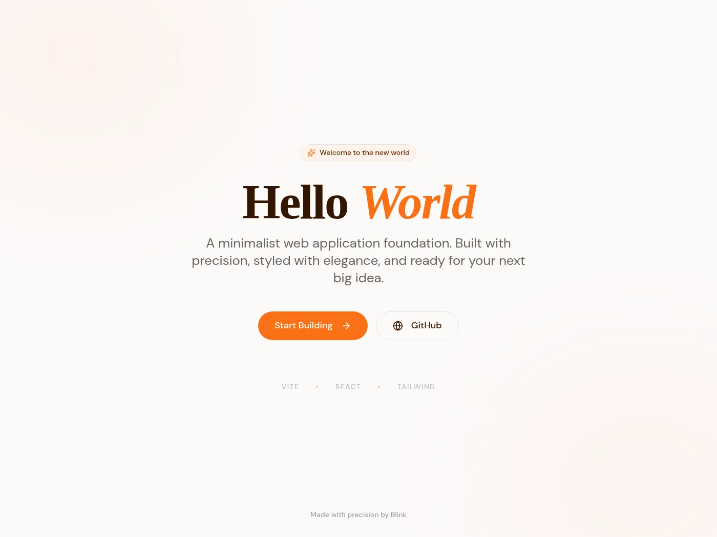 Hello World Web App