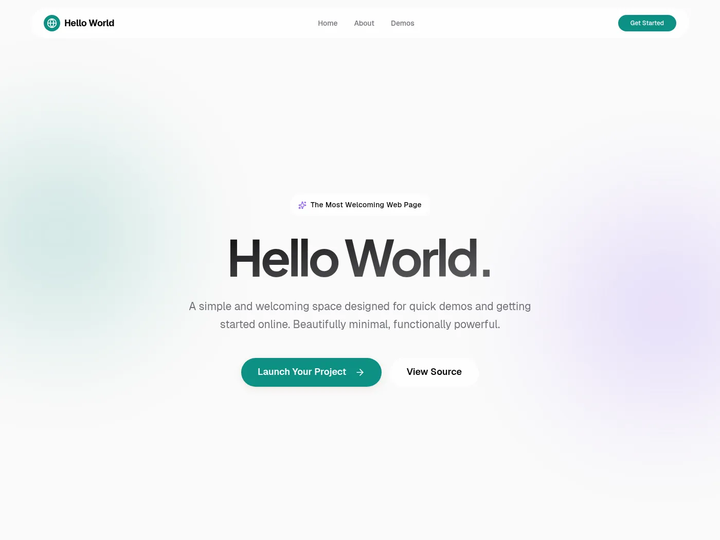 Hello World Site