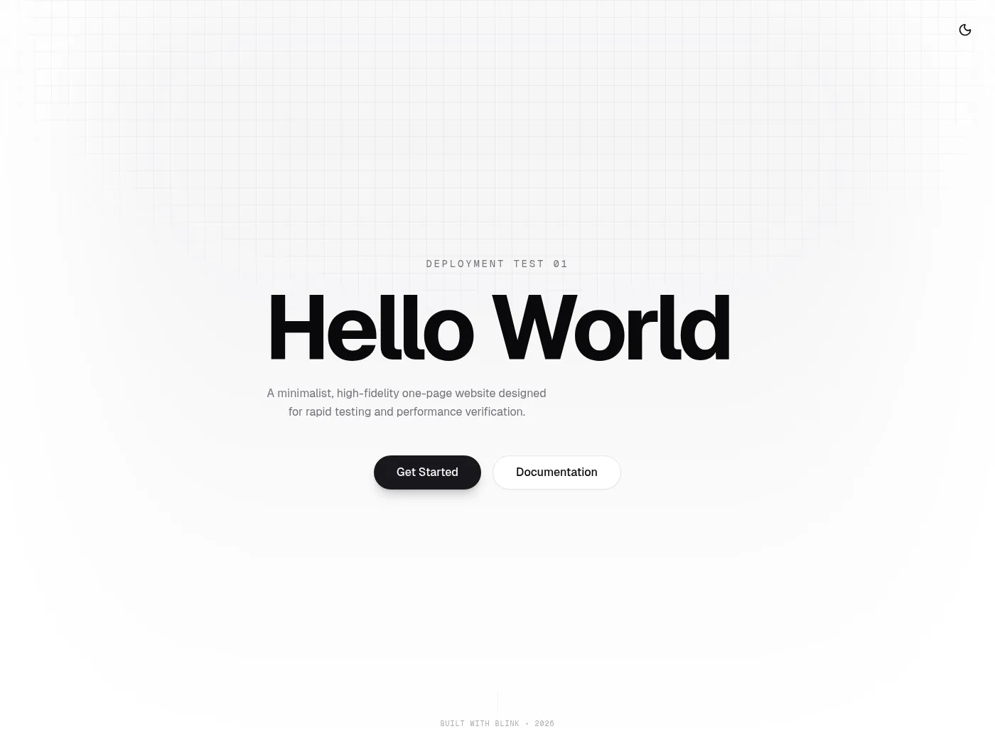 Hello World Webpage