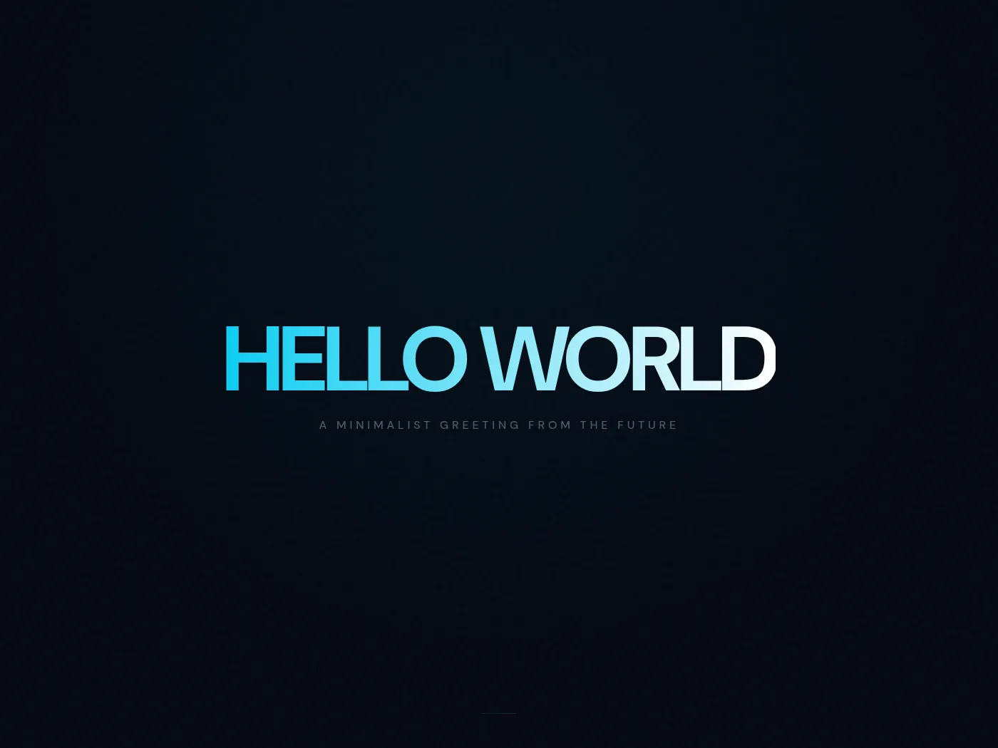 Hello World Web