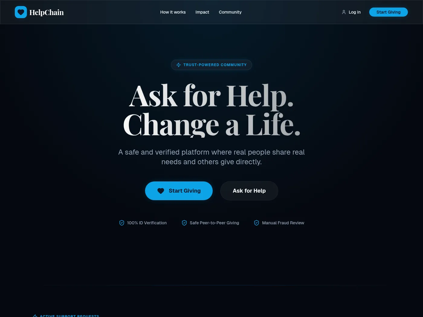 HelpChain Platform