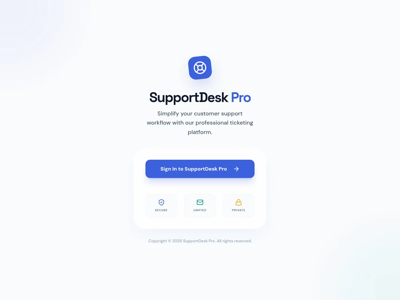SupportDesk Pro