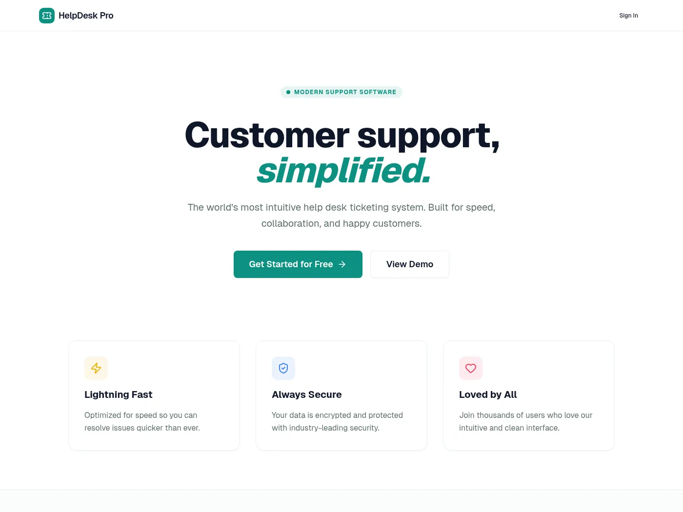 HelpDesk Pro
