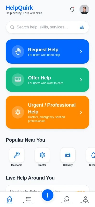 HelpQuirk Mobile Help Hub
