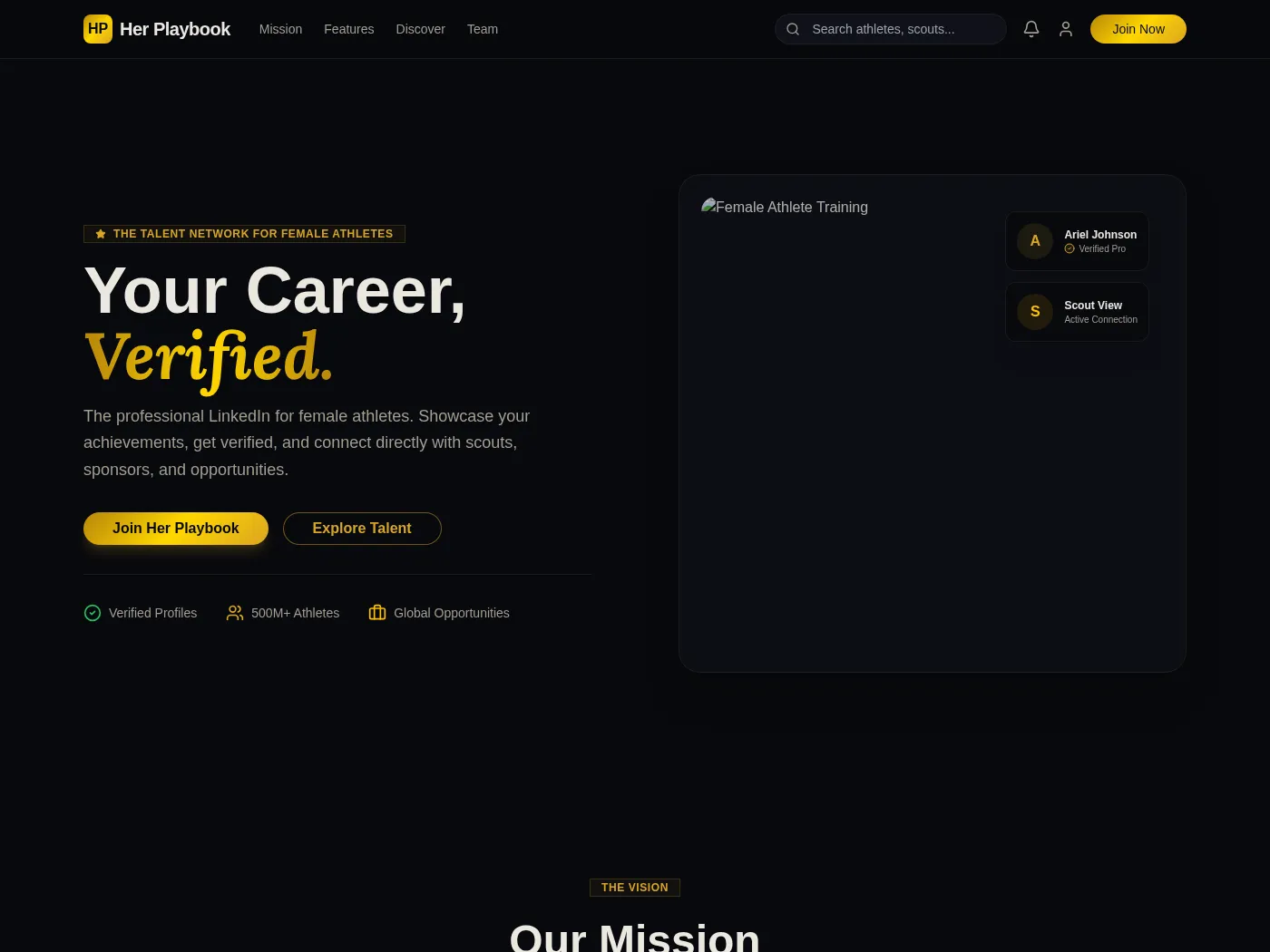Her Playbook Website