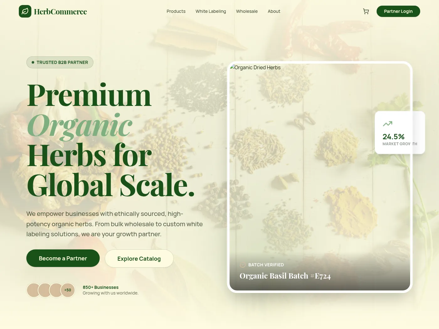 HerbCommerce Wholesale Portal