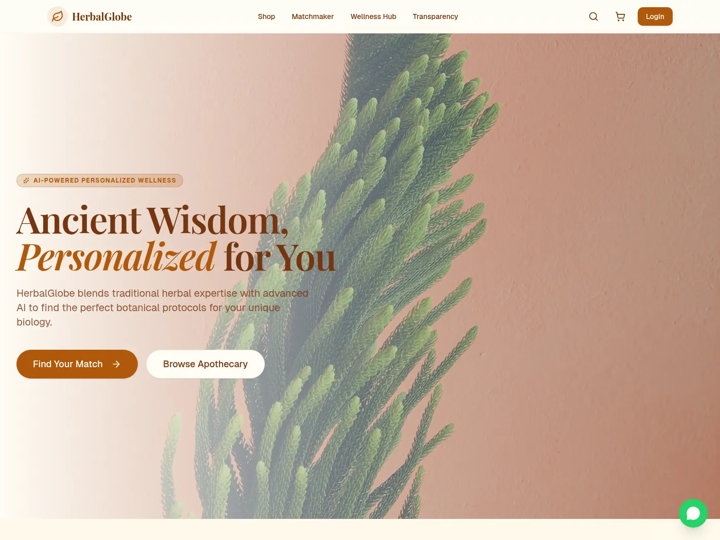 HerbalGlobe AI Wellness Shop