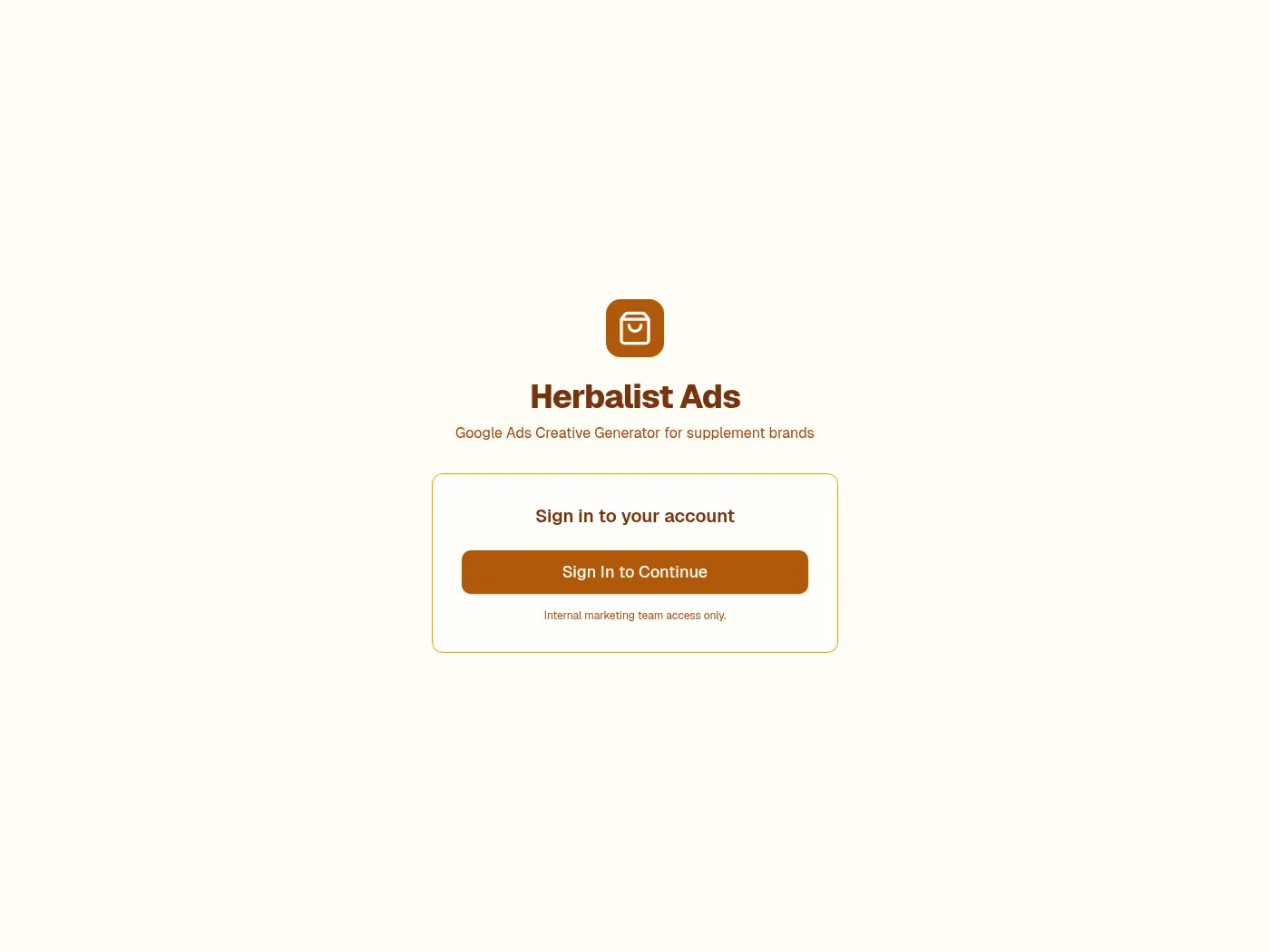 Herbalist Ads AI Dashboard