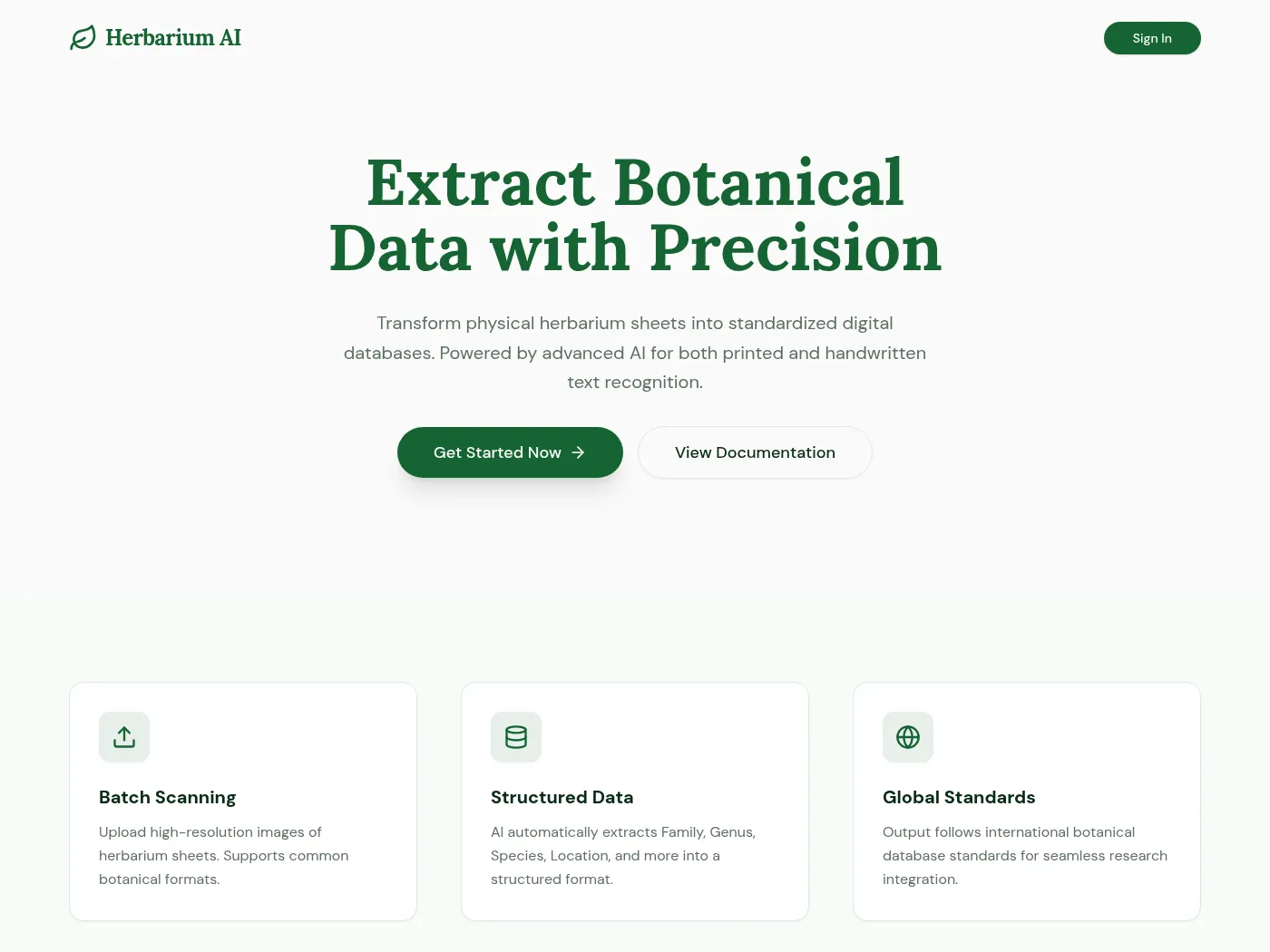 Herbarium Data Extractor