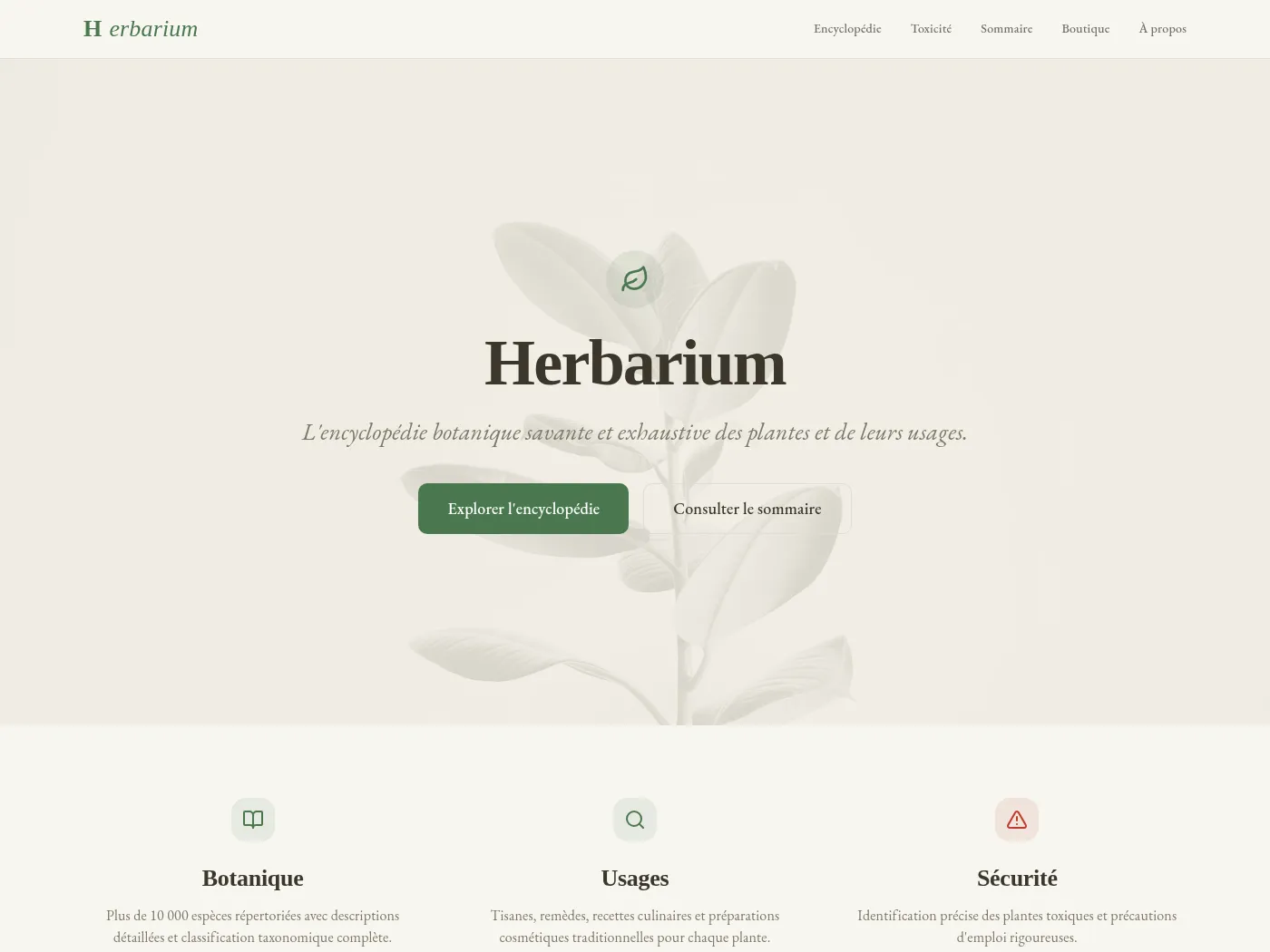 Herbarium Encyclopedia