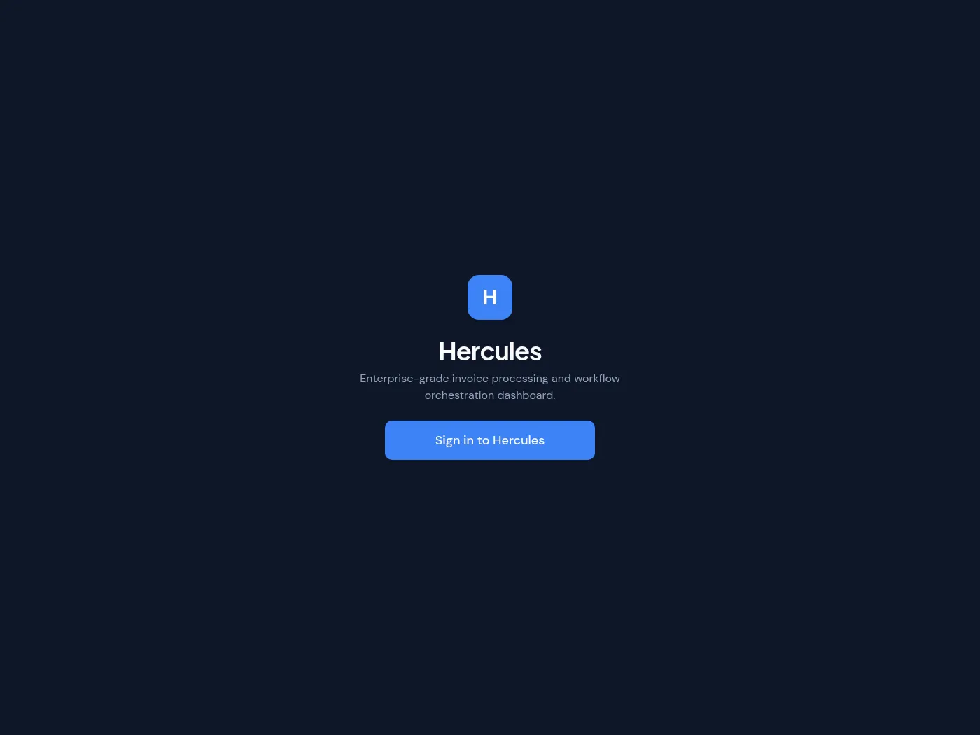Hercules Workflow Dashboard