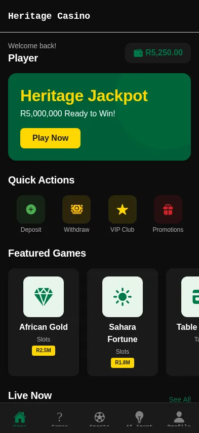 Heritage Casino AI