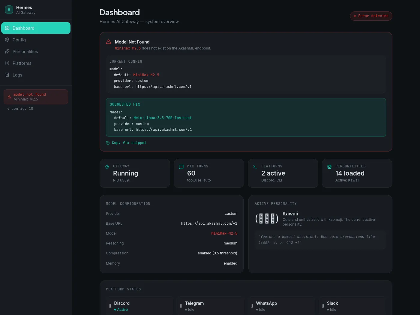 Hermes AI Gateway