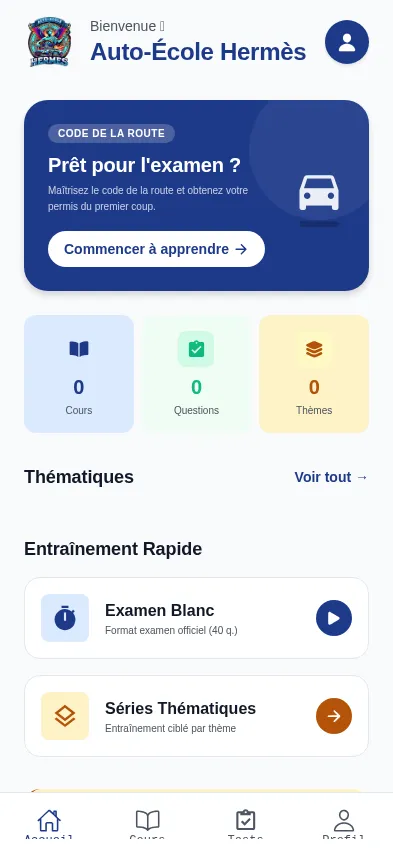 Hermès Auto-École App