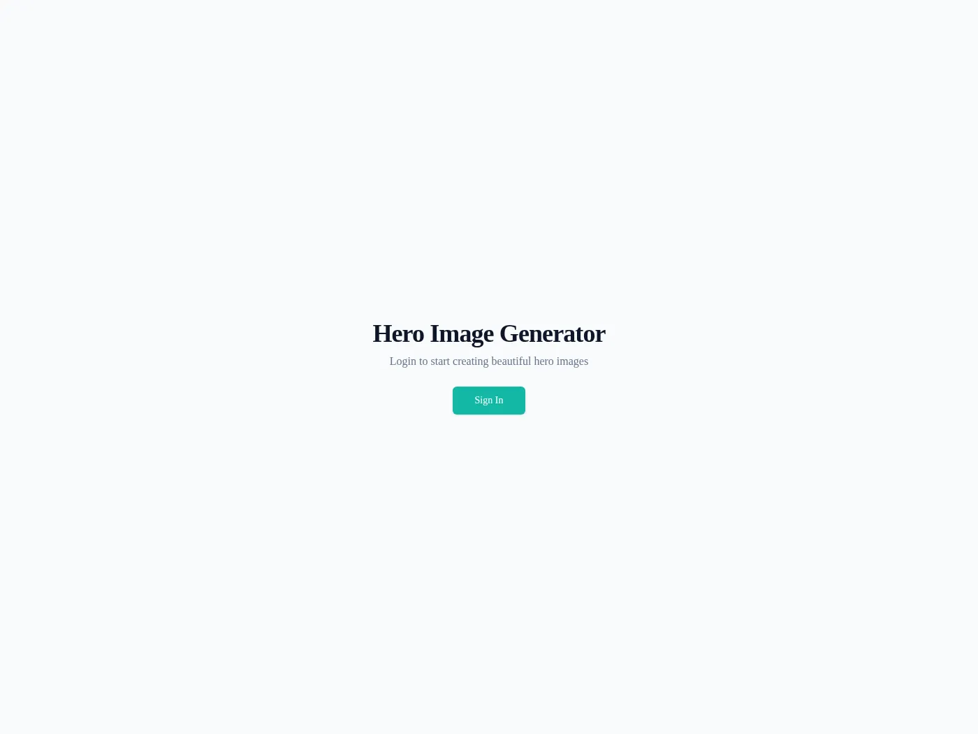 Hero Image Generator