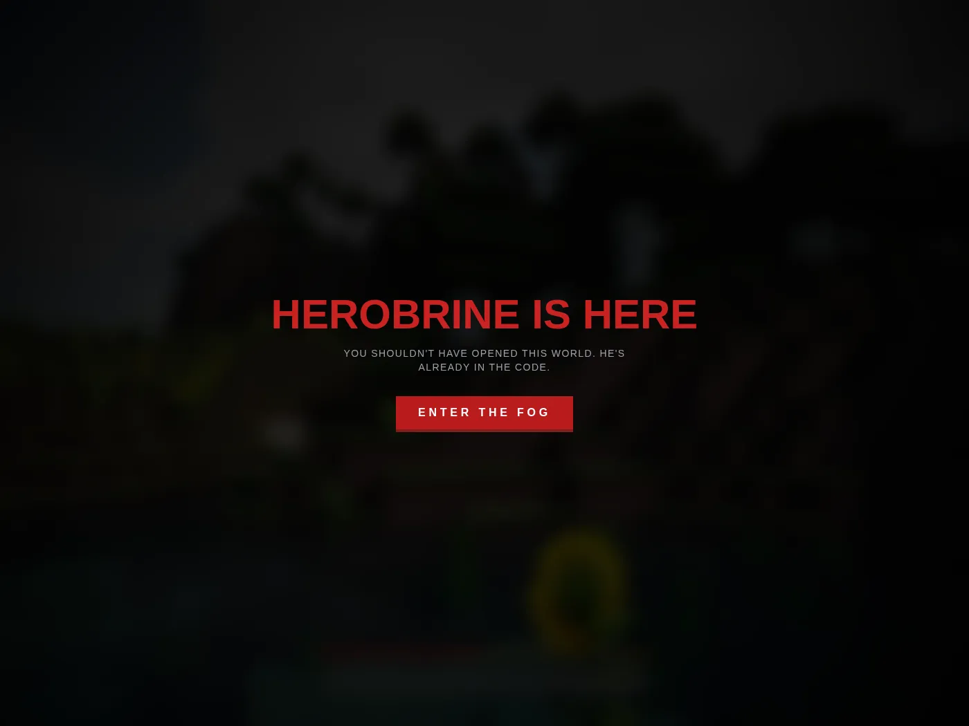 Herobrine Horror Mod