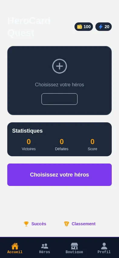 HeroCard Mobile Quest