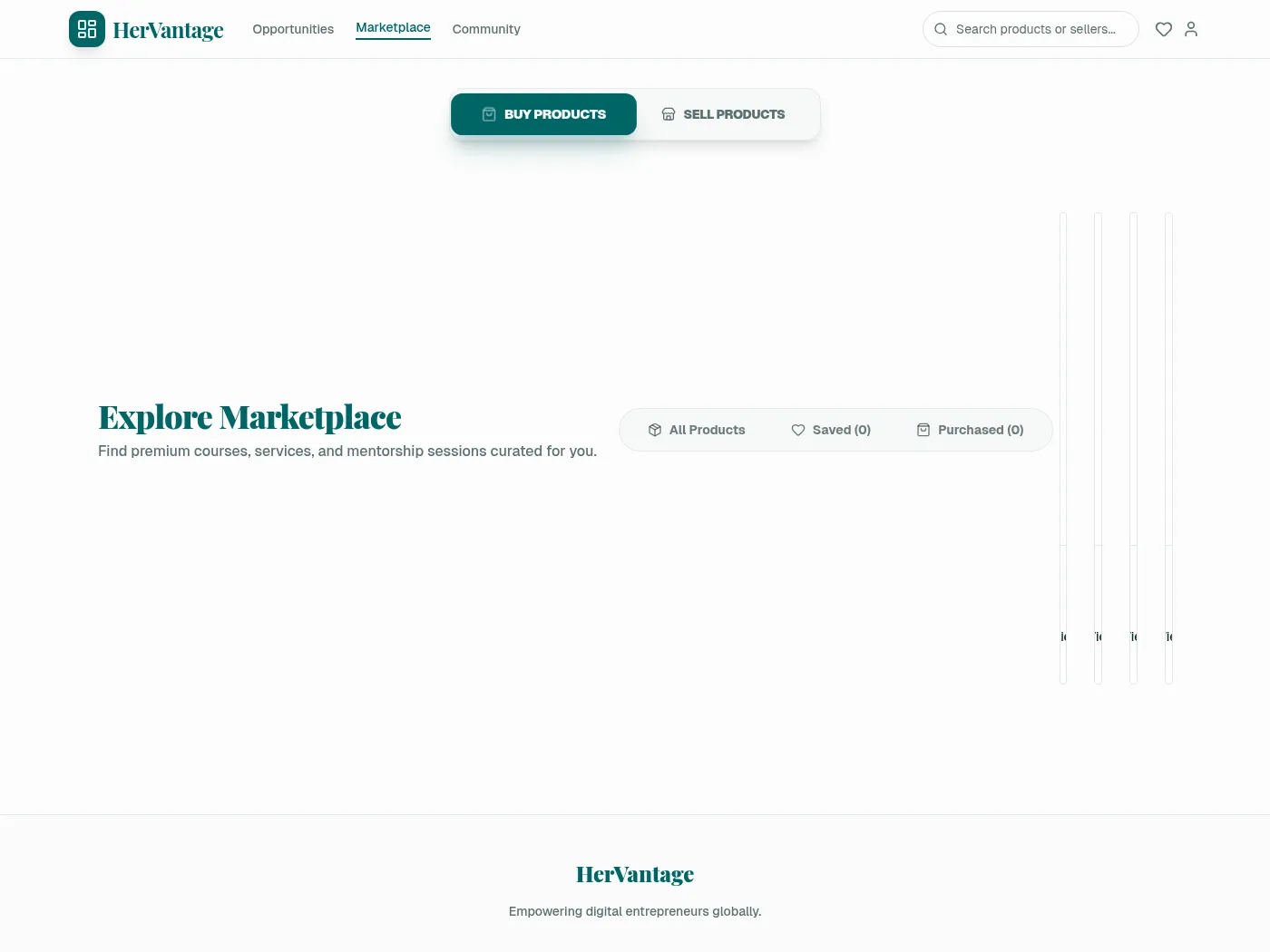 HerVantage Marketplace
