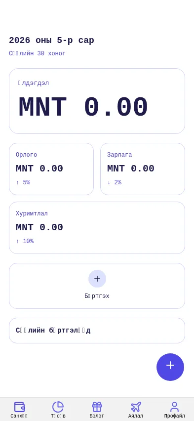 Хэтэвч Санхүү Апп