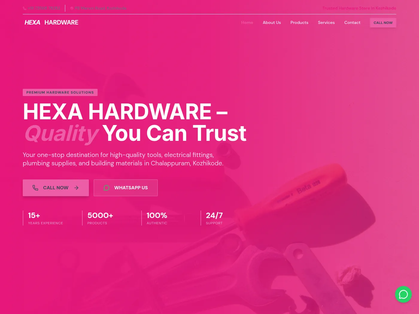 HEXA Hardware Website