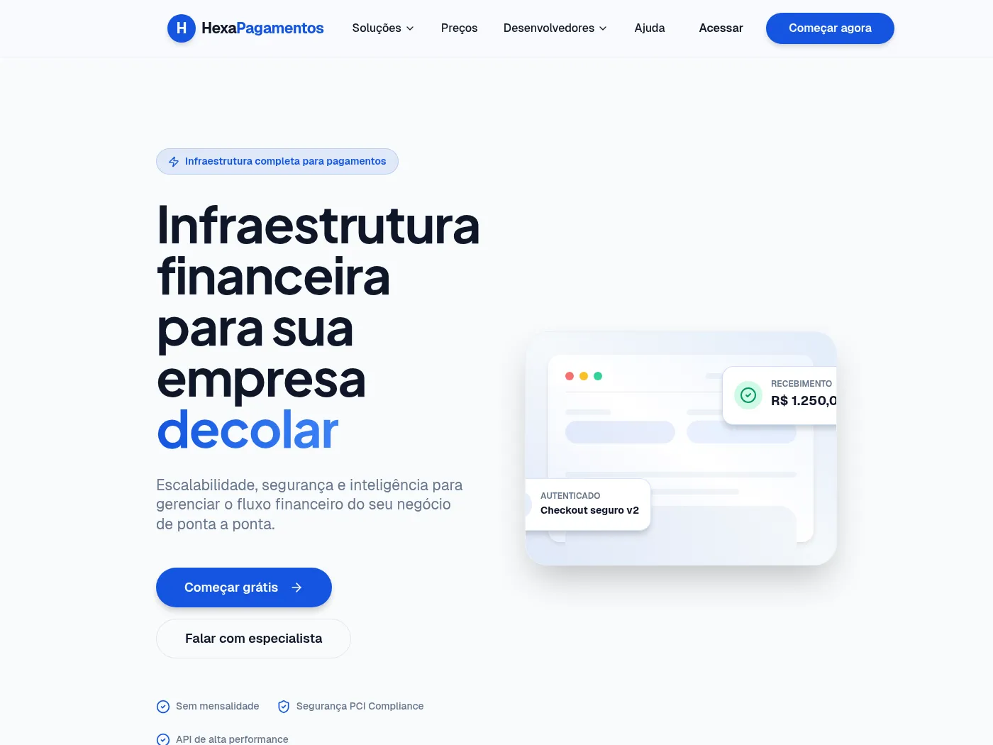 HexaPagamentos Web Portal