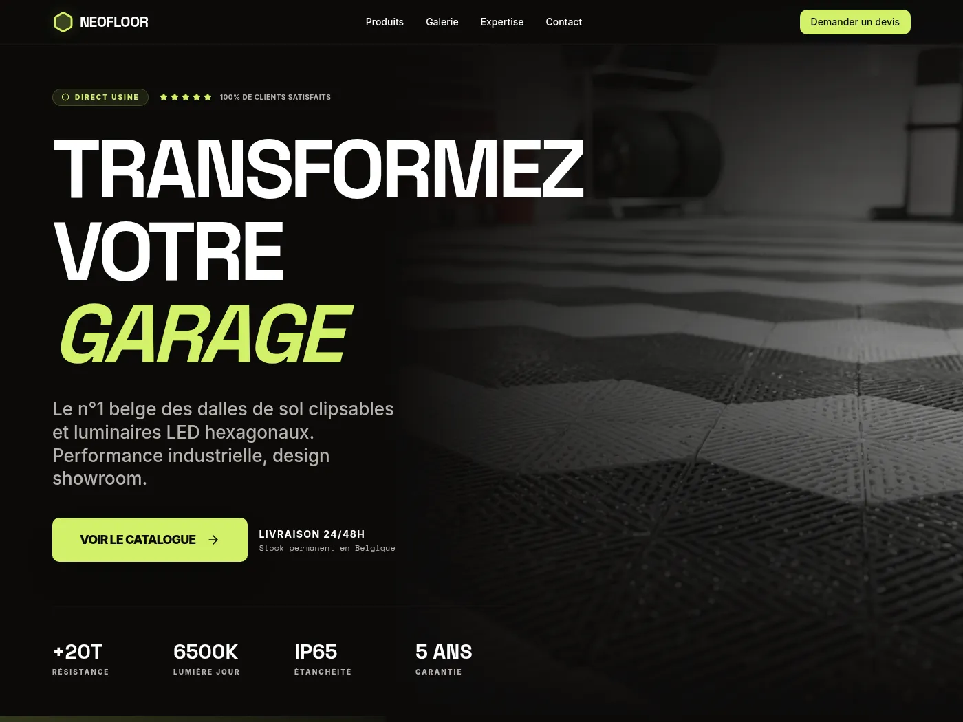 HexaStore Landing Page