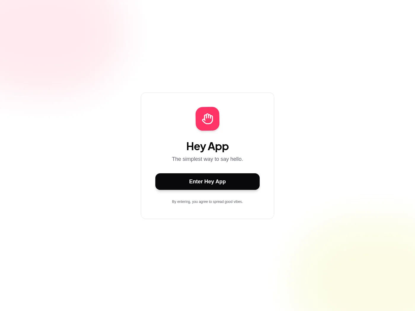 Hey App