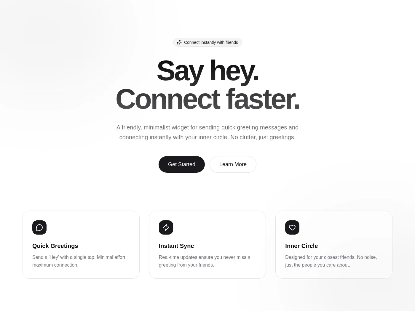 Hey Social Widget
