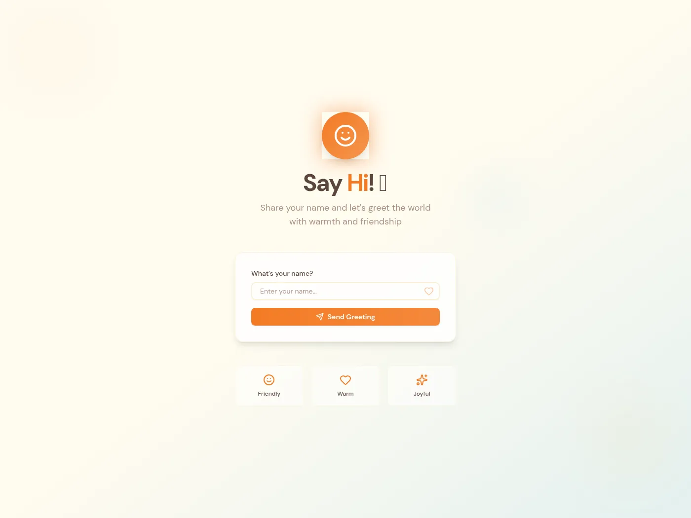 Hi Greeting App