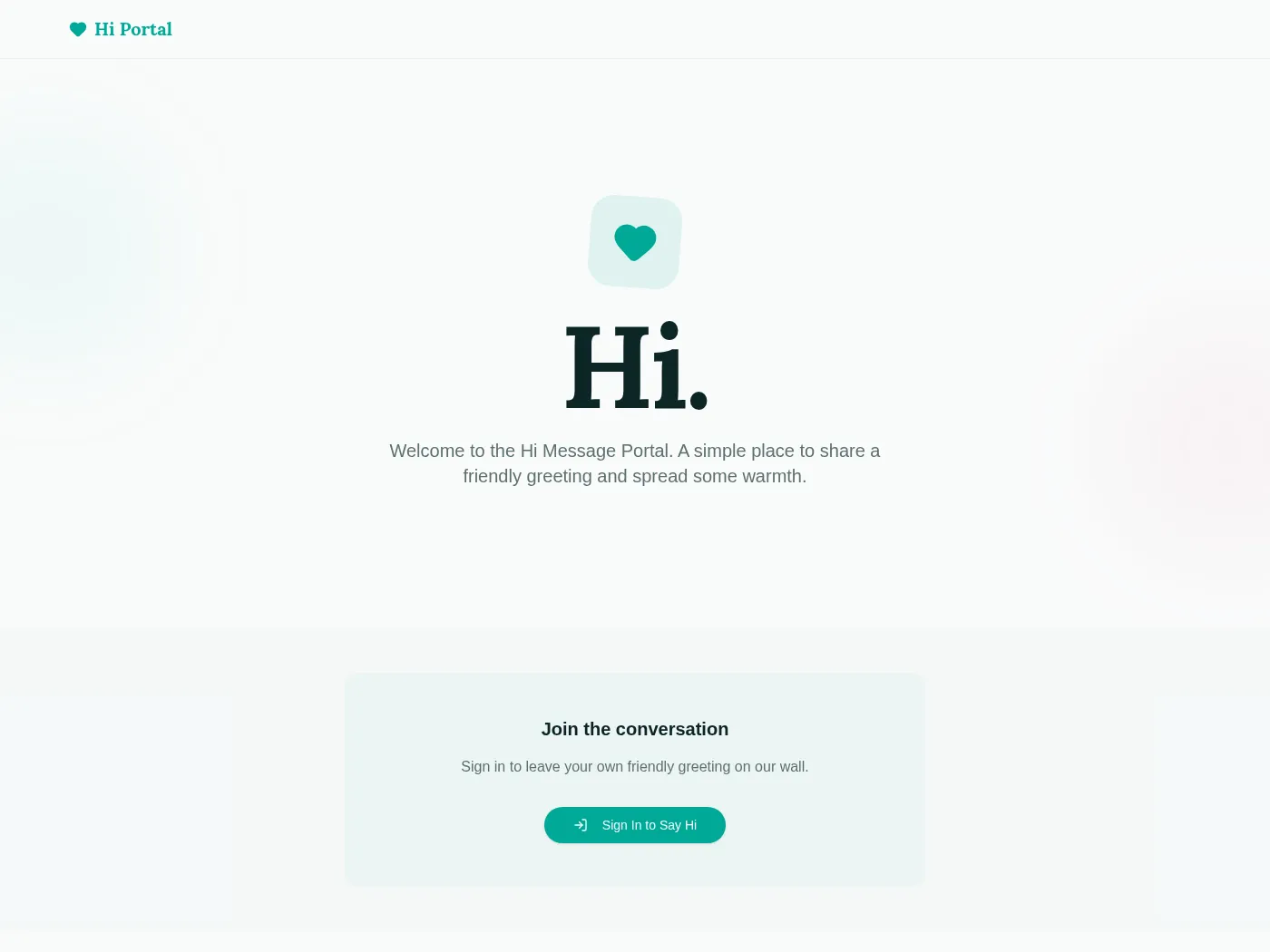 Hi Message Portal