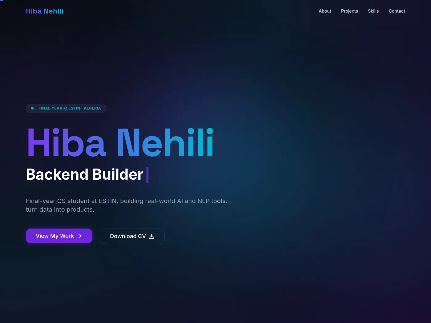 Hiba Nehili Portfolio