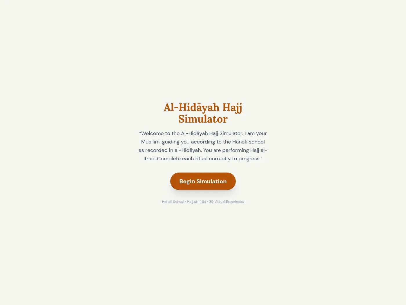 Hidāyah Hajj Simulator