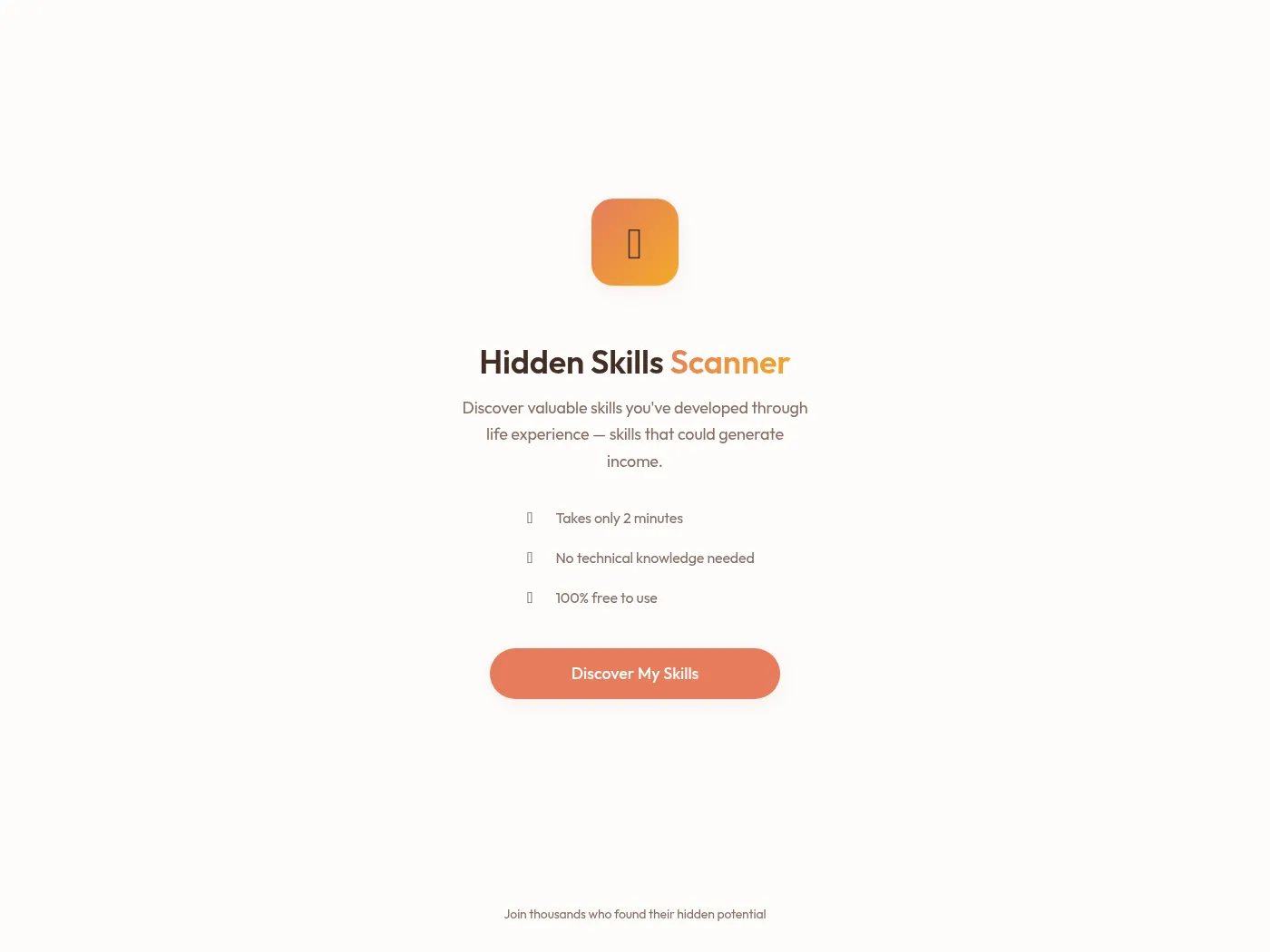 Hidden Skills Scanner