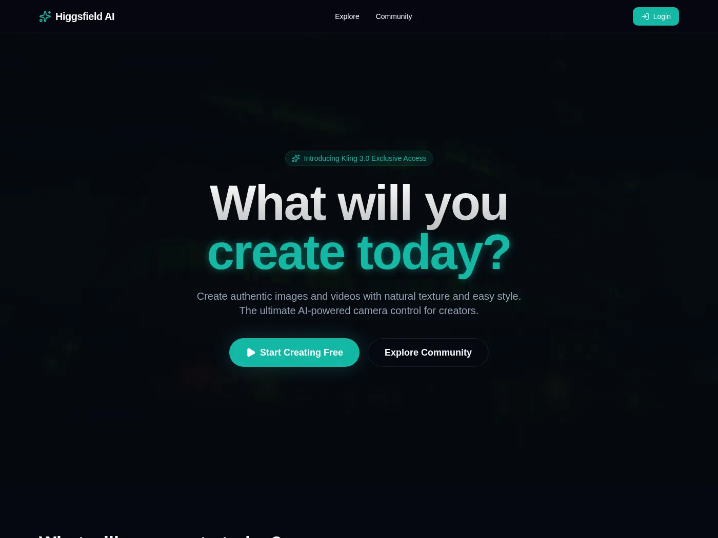 Higgsfield AI Free Clone