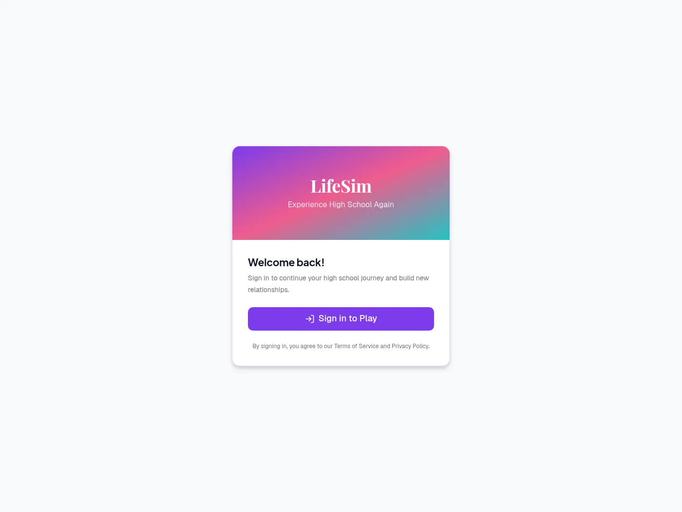 High School LifeSim
