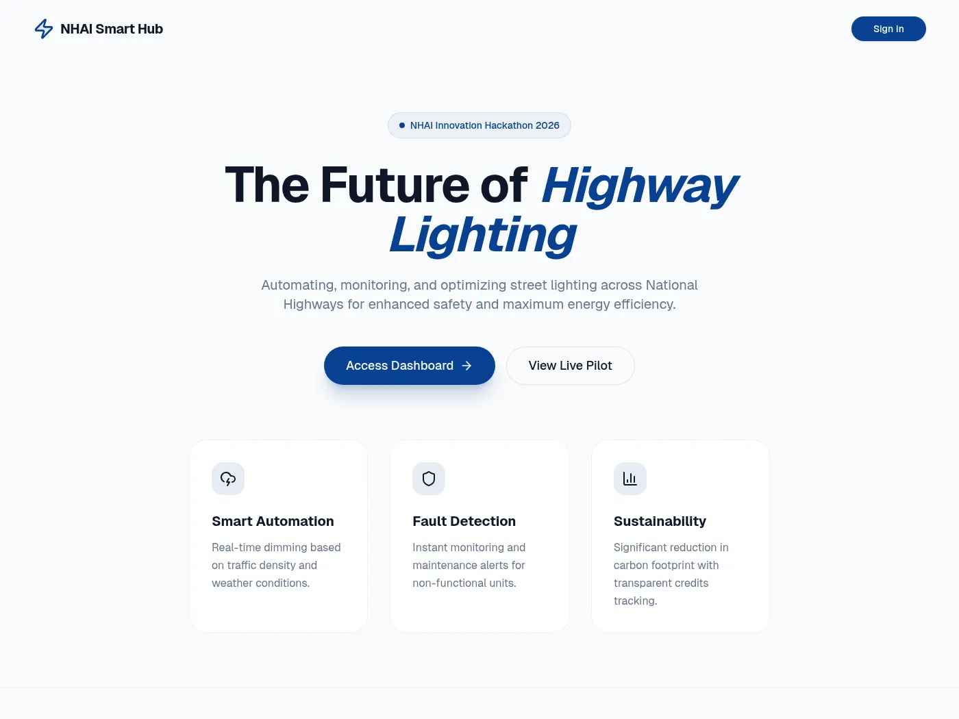 Smart Highway Lighting Hub