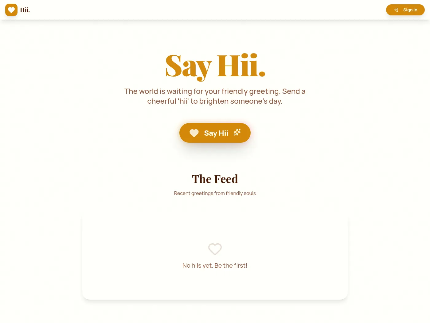 Hii Greeting App