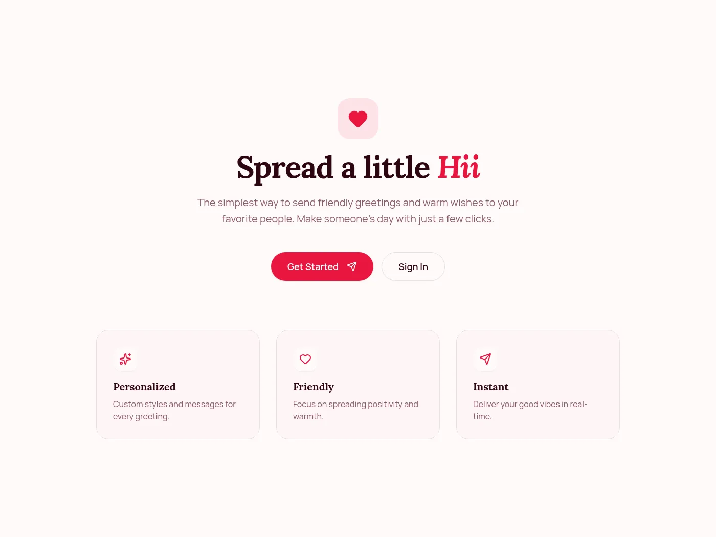 Hii Greeting App