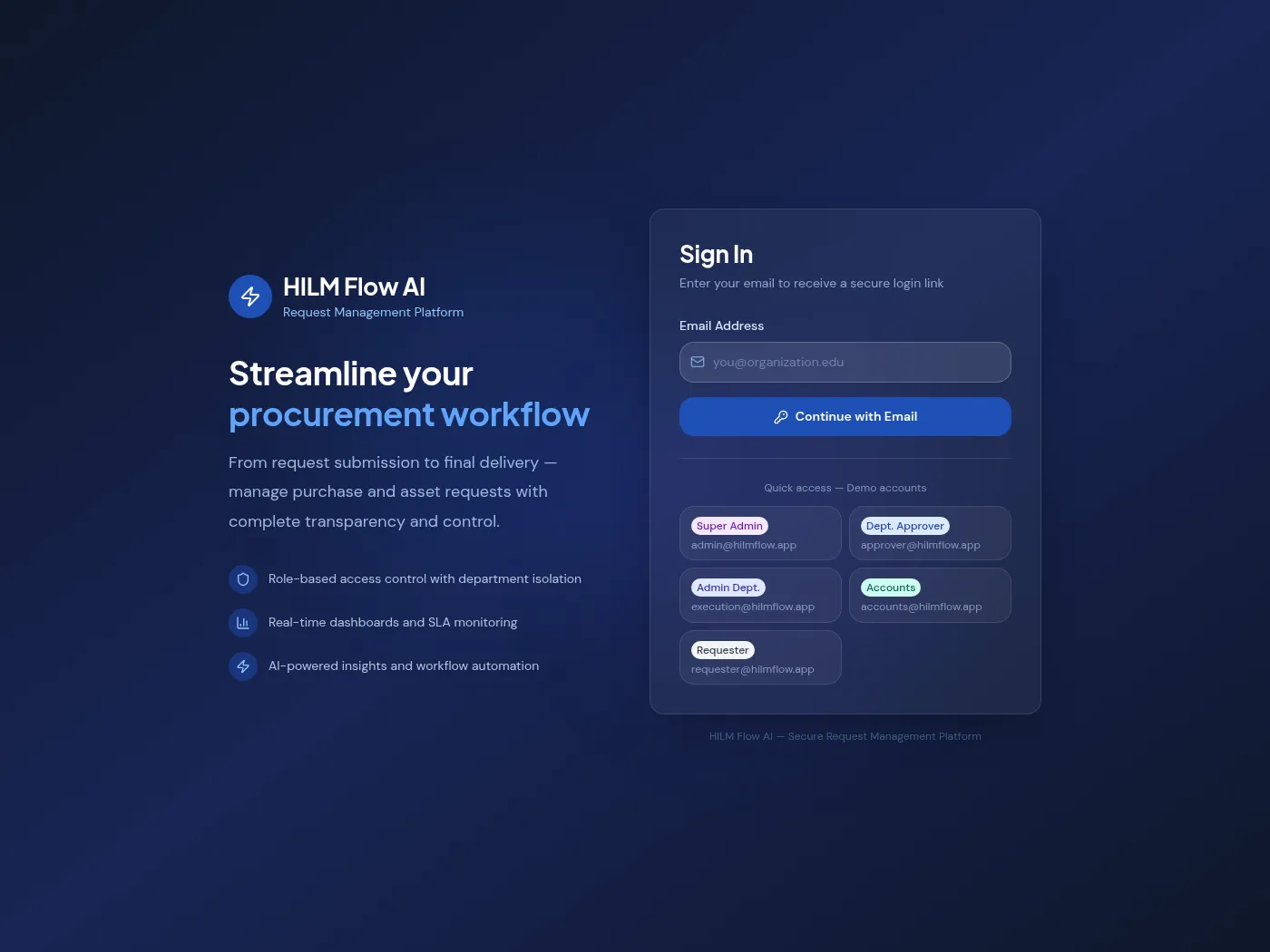 HILM Flow AI Platform