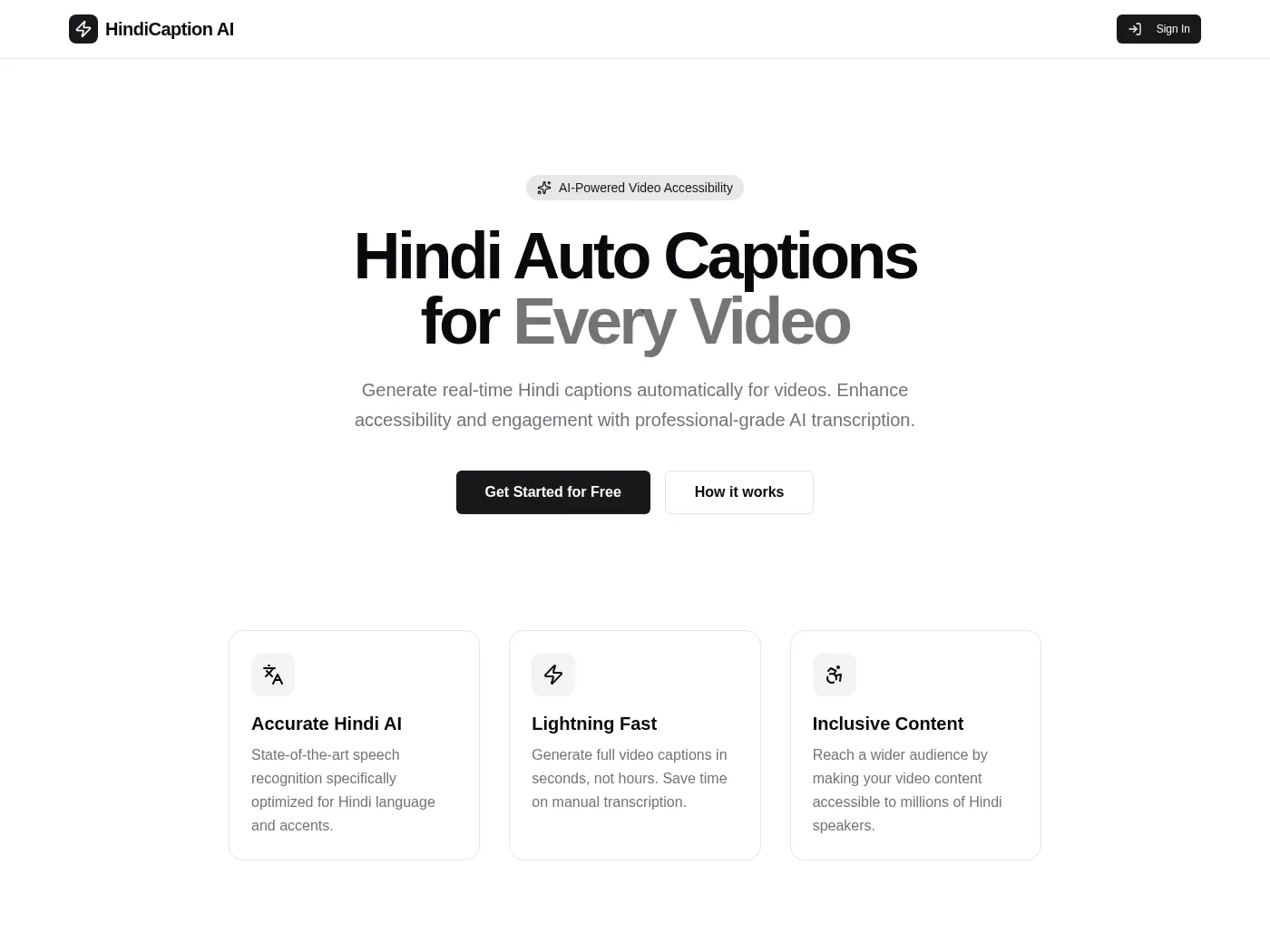 Hindi Auto Captioner