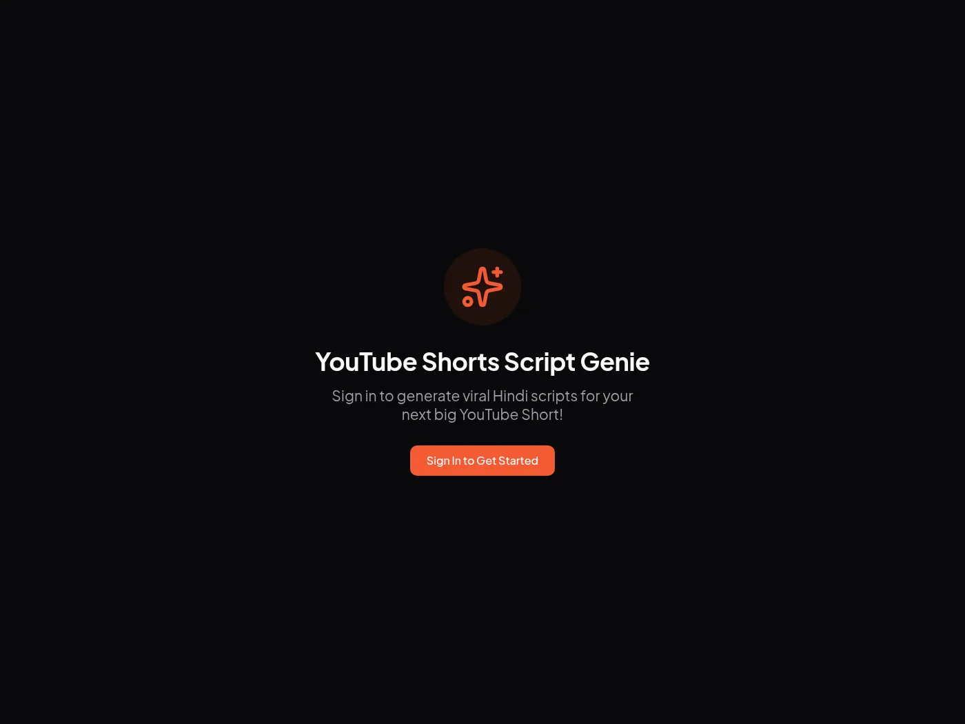 YouTube Shorts Script Genie