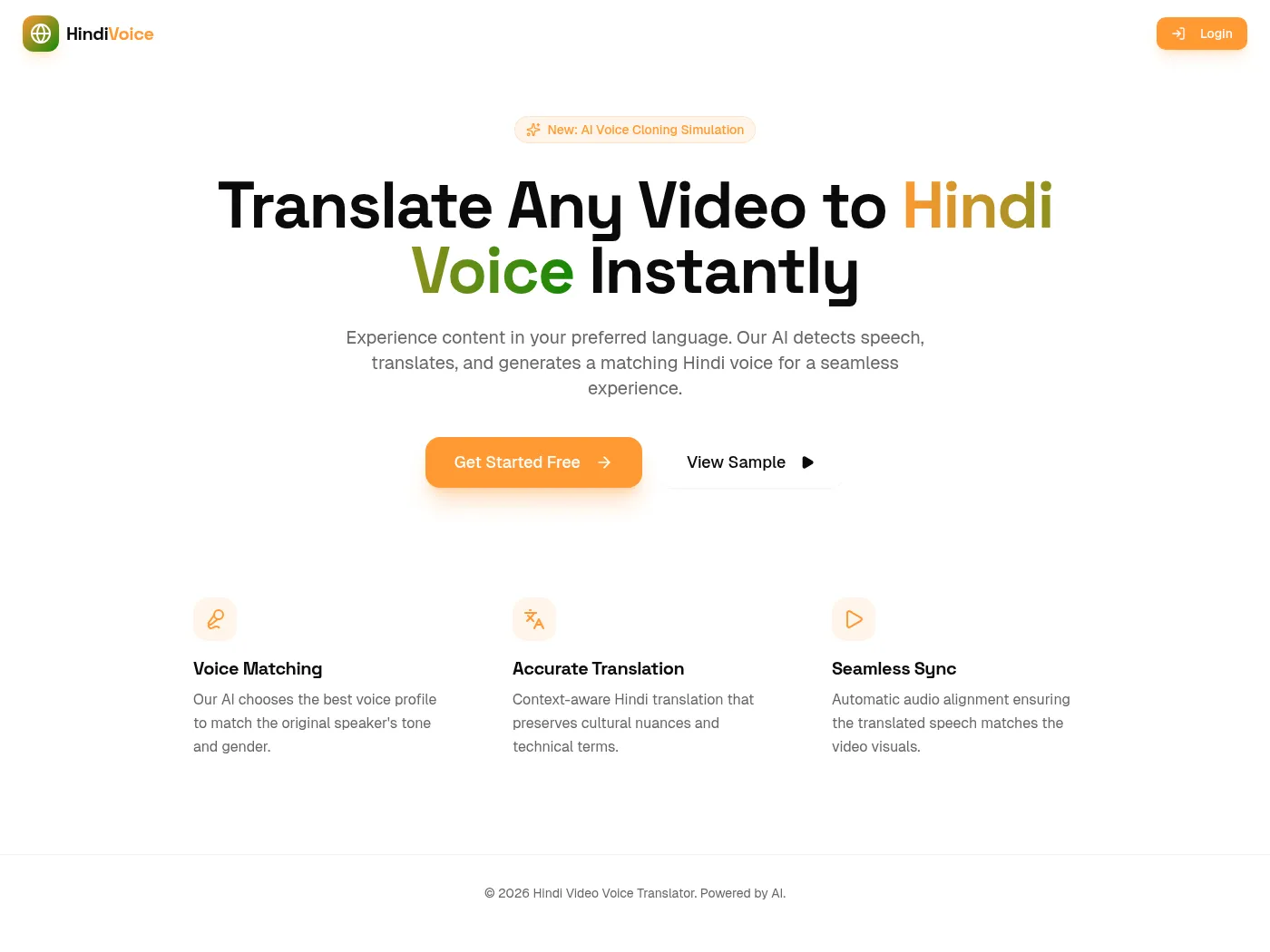 Hindi Video Voice Translator