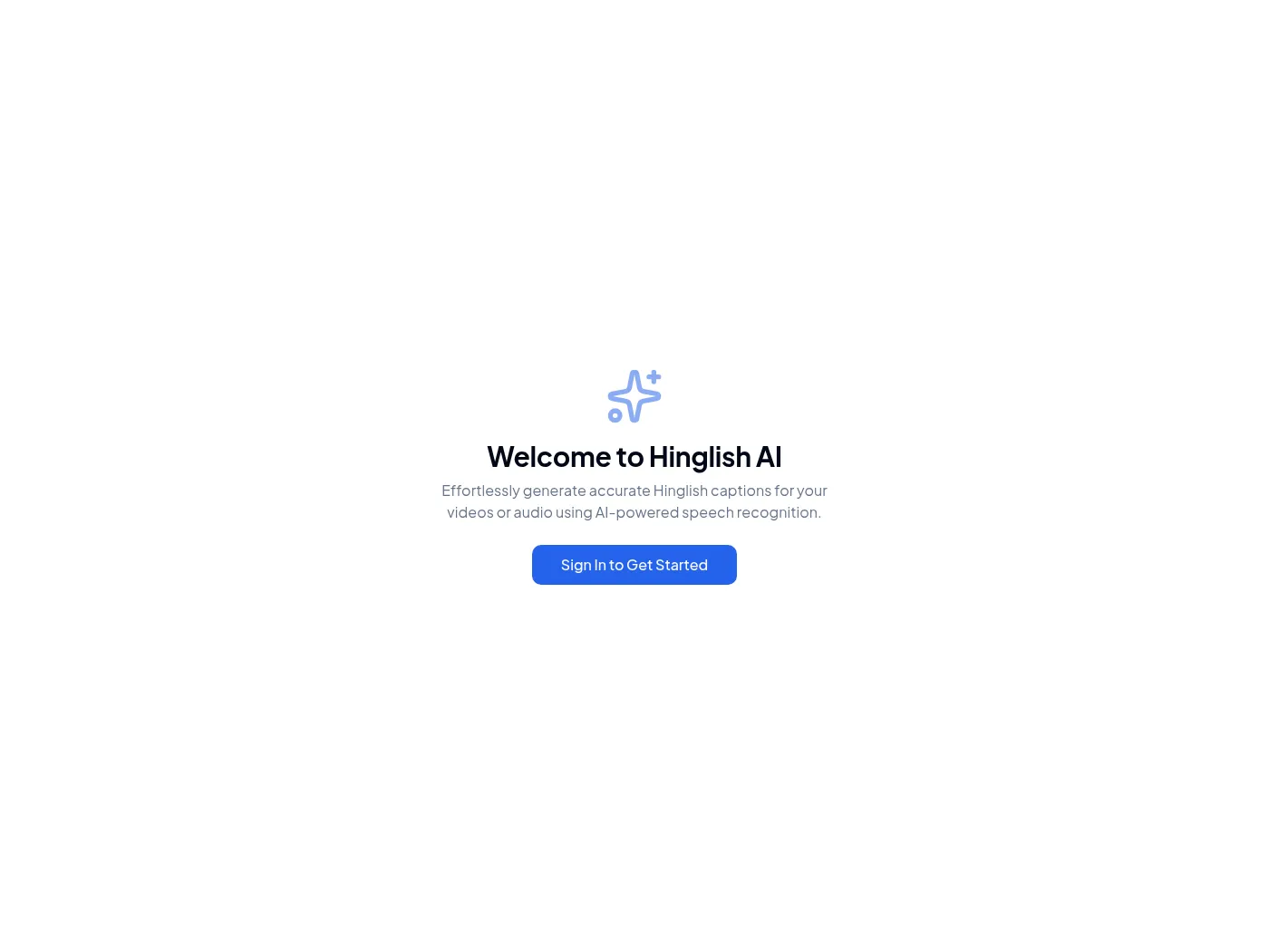 Hinglish Auto Caption
