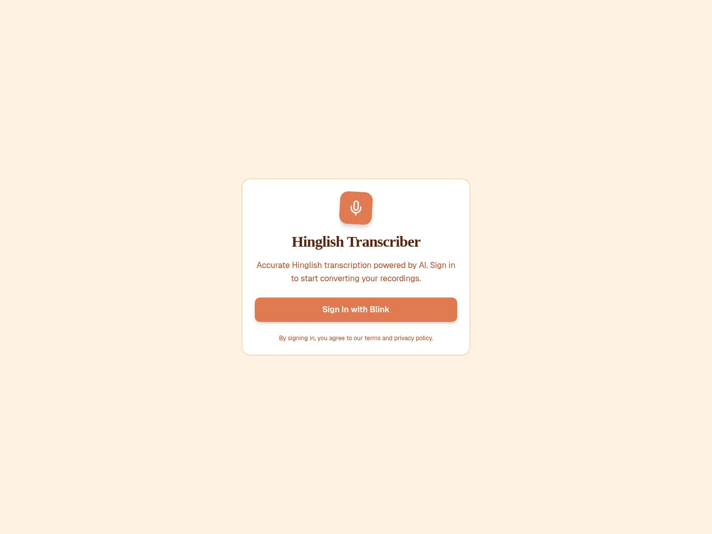 Hinglish Audio Transcriber