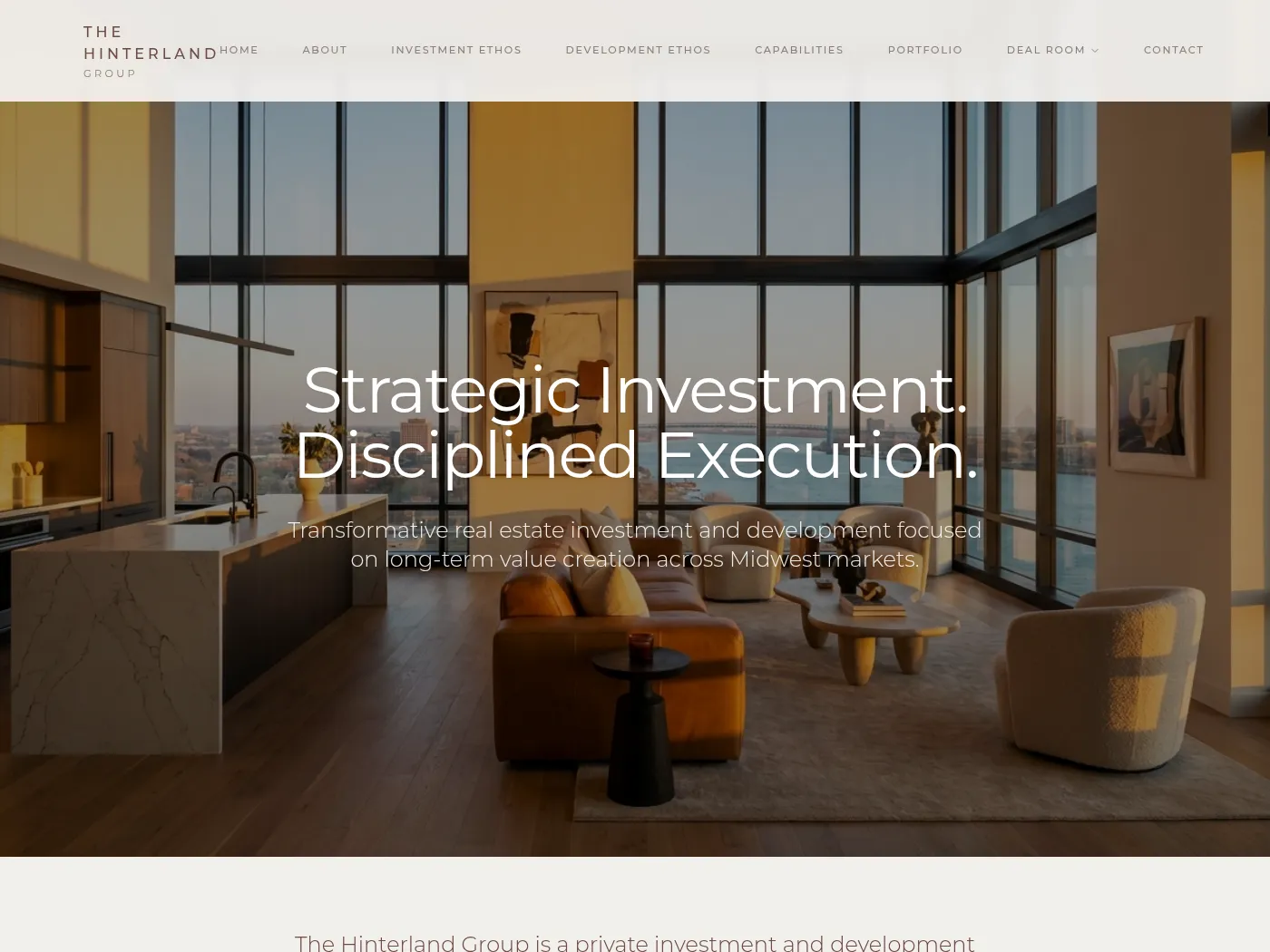The Hinterland Group Corporate Website