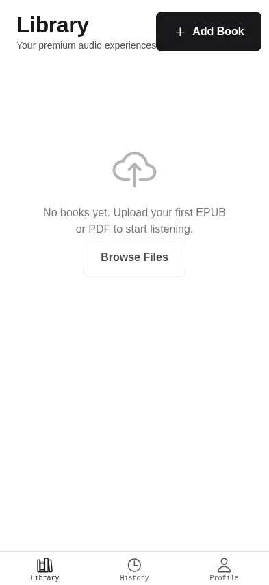 Hiread AI Audiobook App